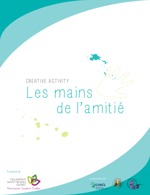 [Fiches d’animation – Jeunesse]: Creative activity : Les mains de l ...